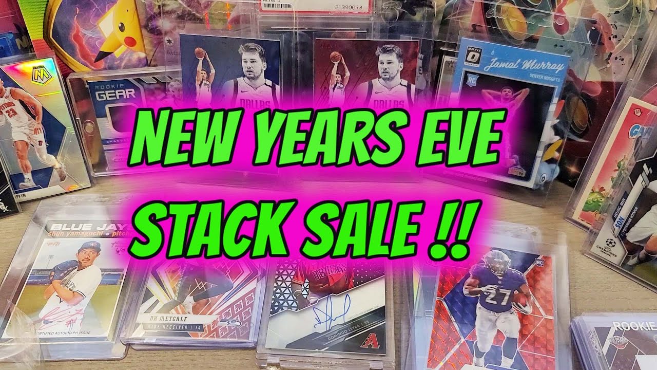New Years Eve Stack Sale! Sportscards and Pokémon! 🙌🆕YEAR! - YouTube