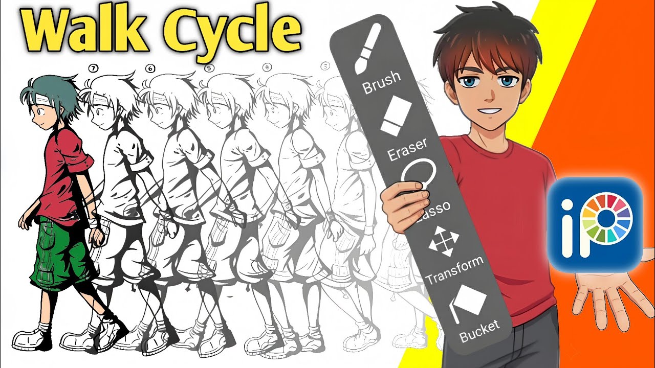 How To Animate As A Beginner || Walking Animation In Mobile || 2D ...