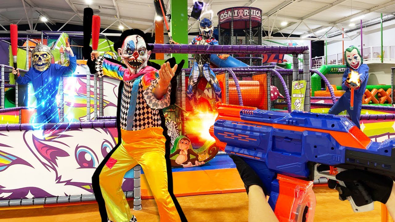 Nerf War/Amusement Park Battle 2 (Nerf First Person Shooter) - YouTube