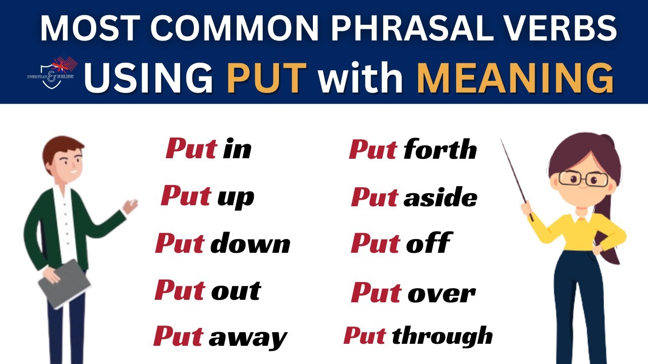 15 most common English Phrasal Verbs Using the word ''PUT'' with ...