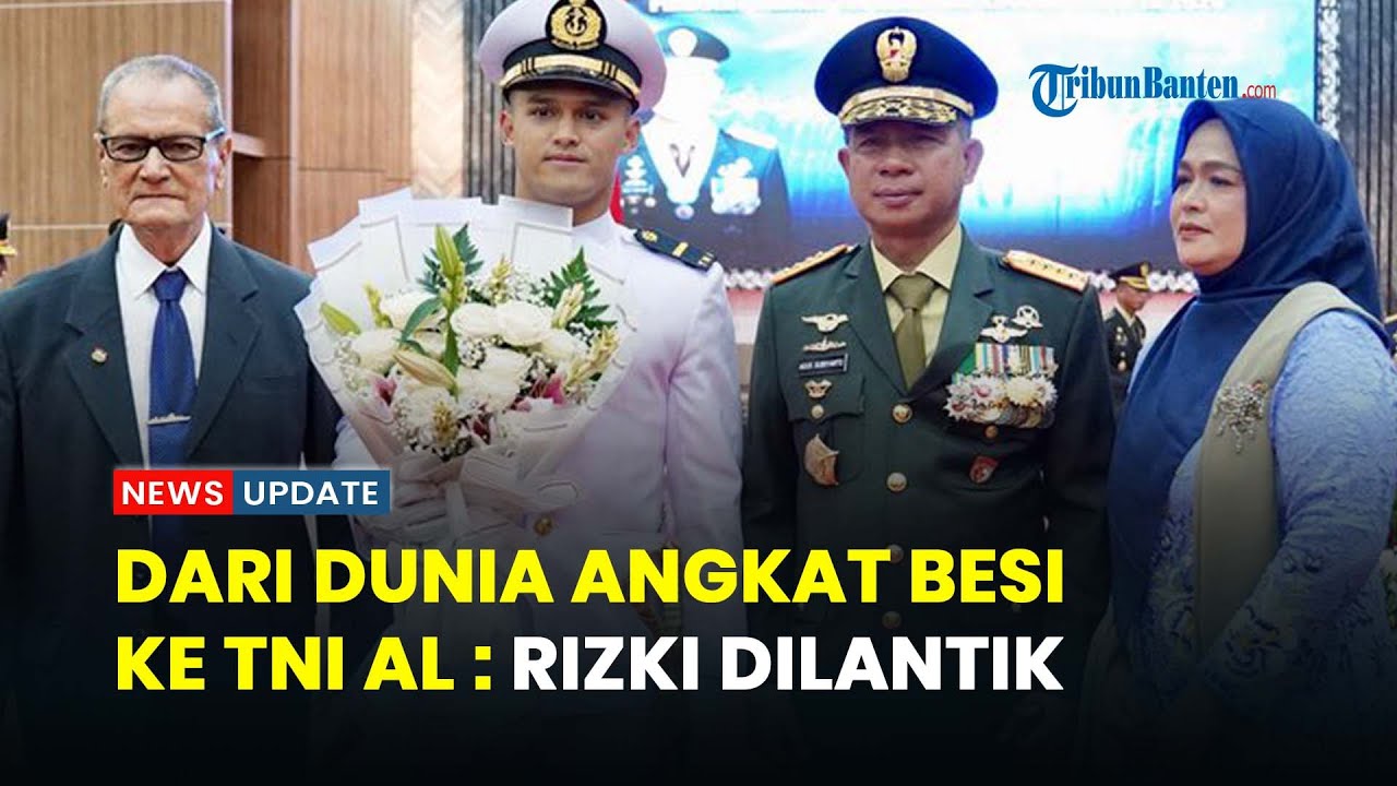 Atlet Angkat Besi Rizki Juniansyah Resmi Dilantik Sebagai Anggota TNI ...
