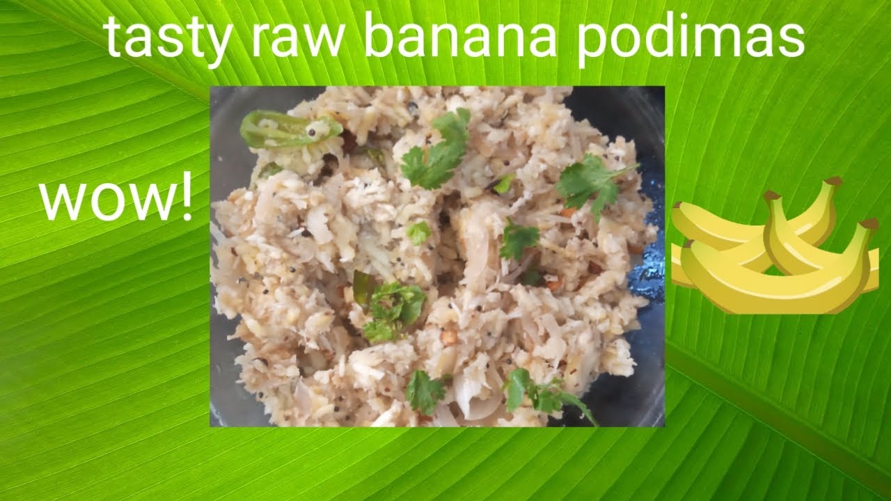 Tasty raw banana podimas, vazhakkai podimas, vazhakkai poriyal ...