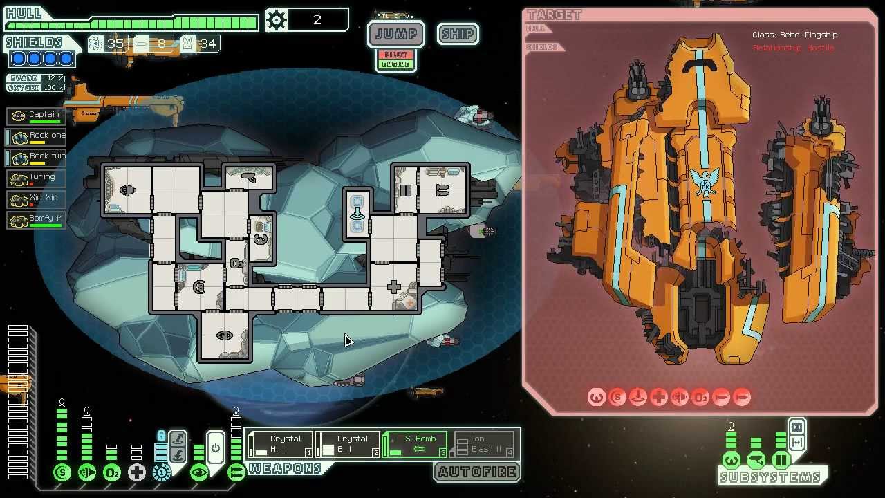 Faster Than Light (FTL): Boss fight, No damage, No crew, WIN - YouTube