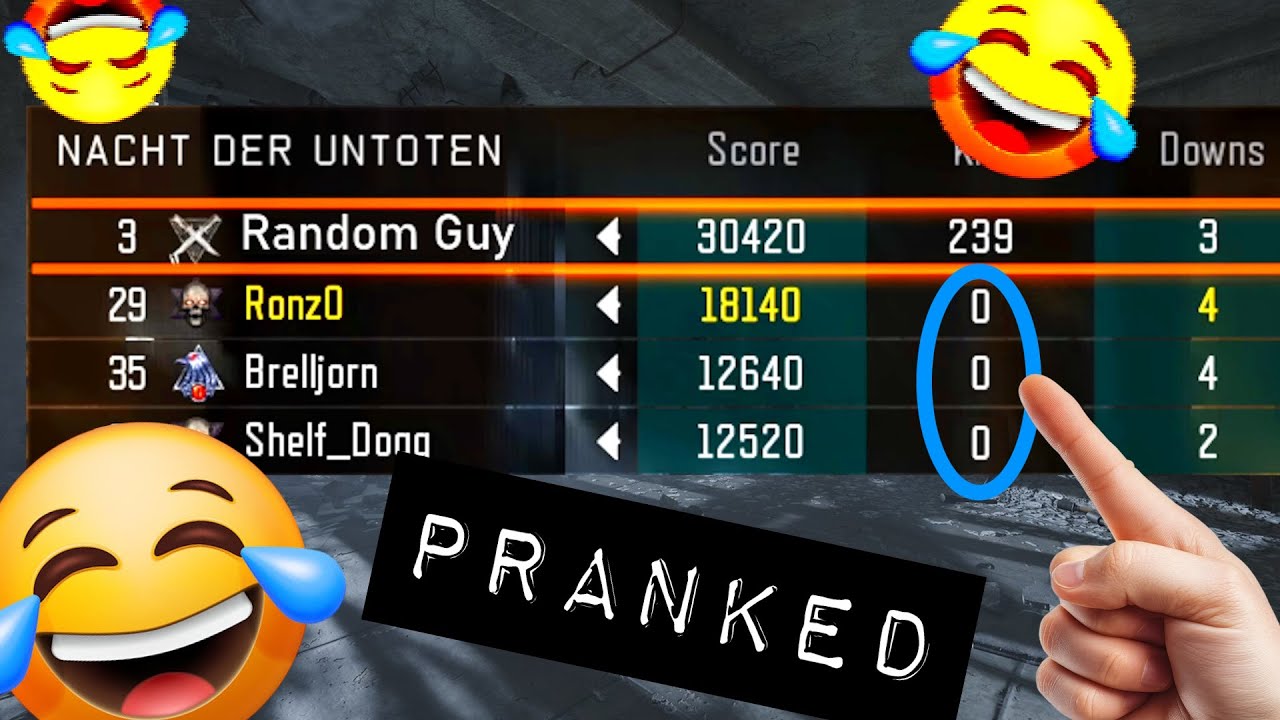 Hilarious Cod Zombies Public Match Prank: Zero Kills Challenge - YouTube