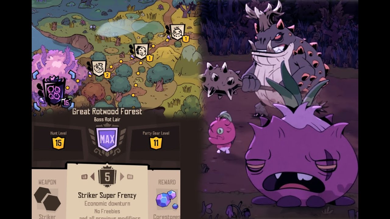 Rotwood Hunter's Path Beta Great Rotwood Forest Super Frenzy 5 - YouTube