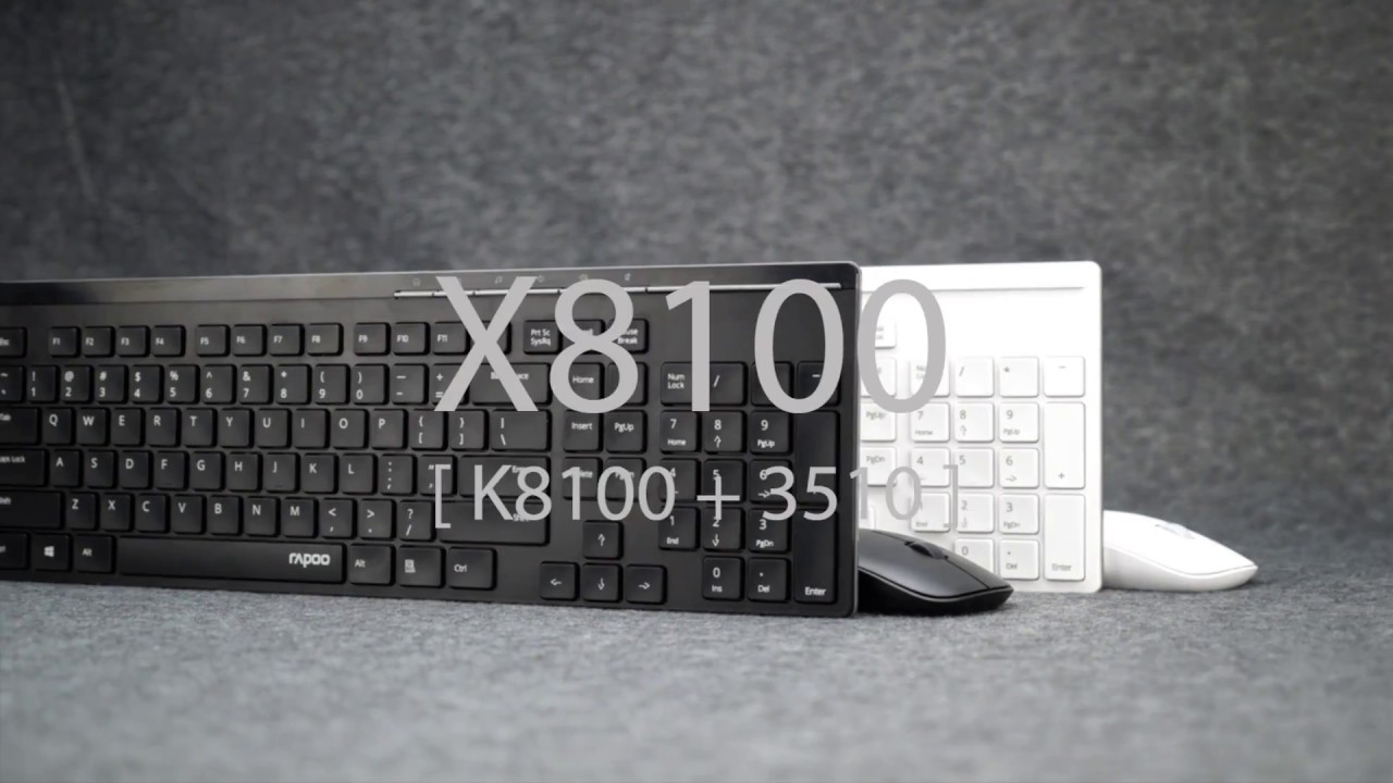 RAPOO Wireless Combo-X8100 - YouTube