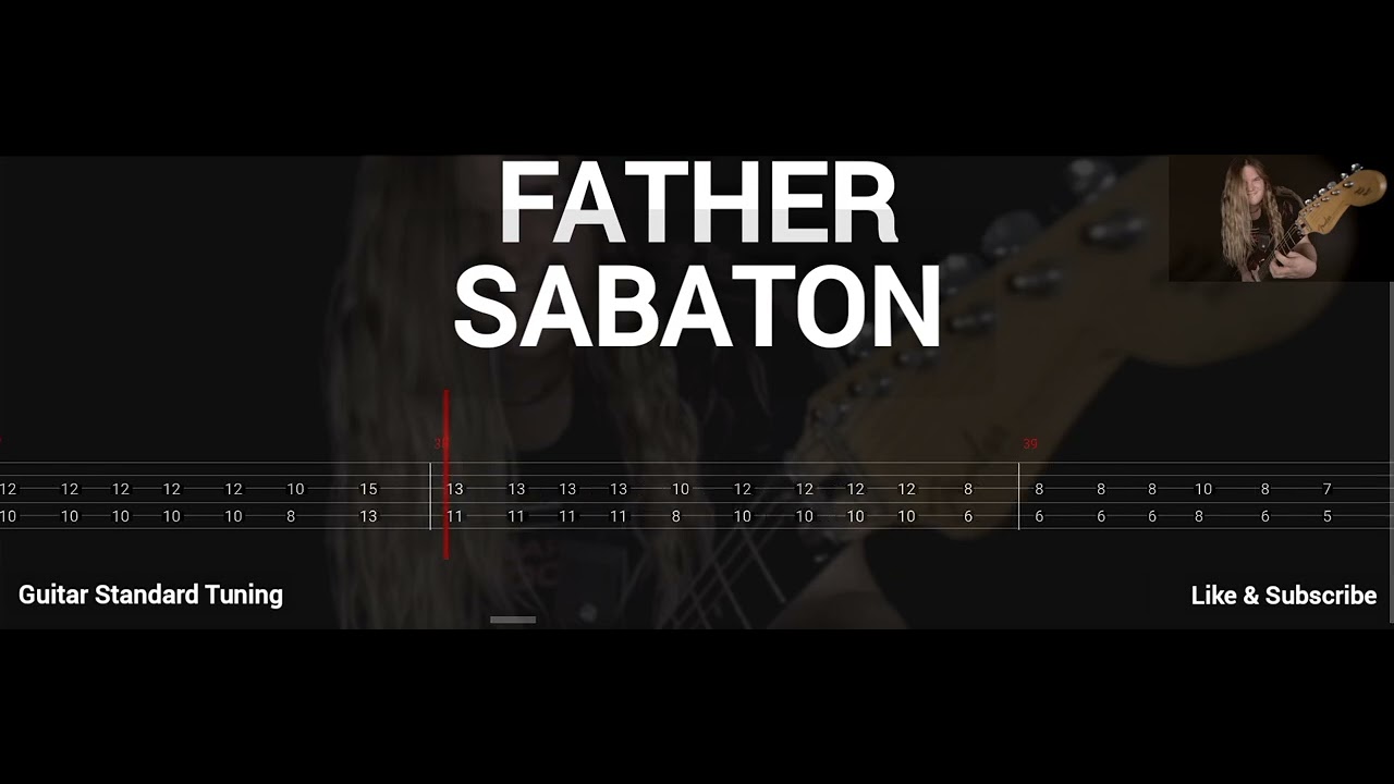 SABATON - FATHER ( TAB GUITAR ) - YouTube