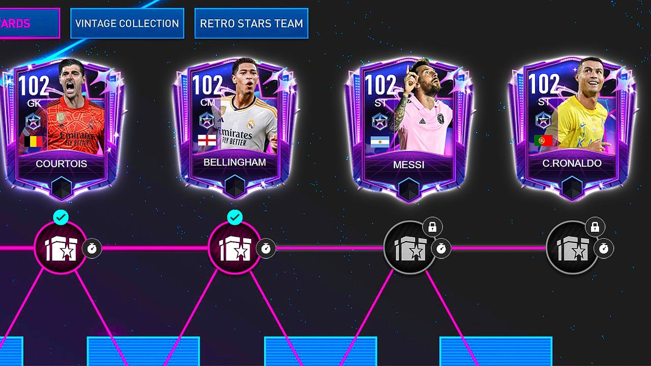 FREE GIFT!!! RETRO STARS EVENT!!! RONALDO, MESSI...!!! FC MOBILE 24 ...