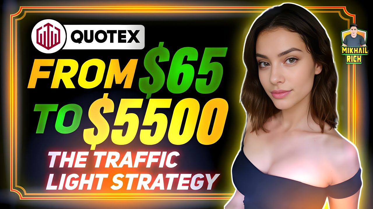 $65 TURN INTO $5500 ONLY USING THE TRAFFIC LIGHT STRATEGY🚦| QUOTEX TRADING STRATEGY | 99% ...