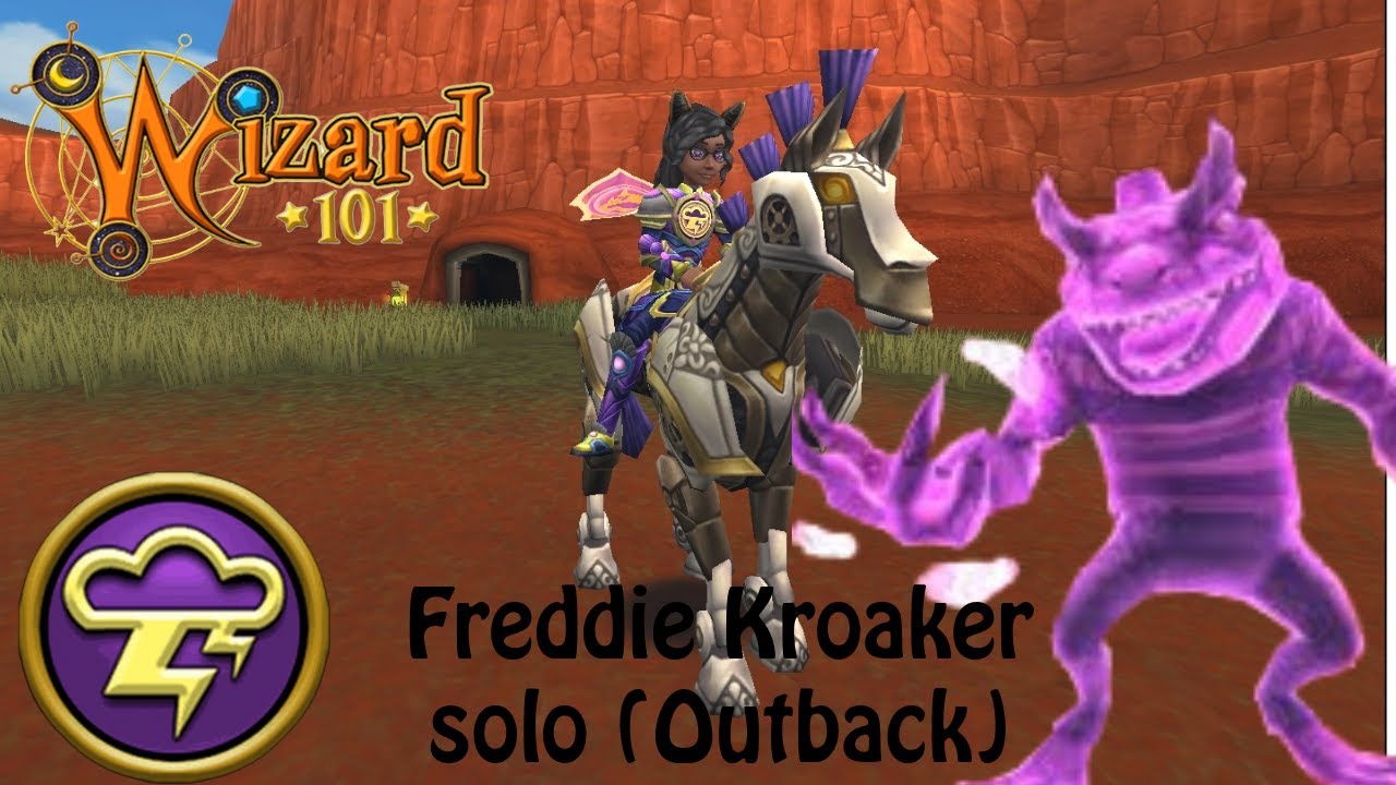 Wizard101 - Freddie Kroaker solo (Outback, Storm) - YouTube
