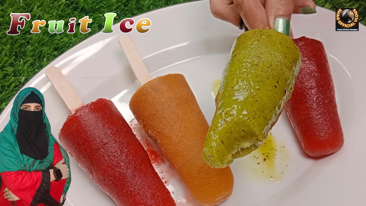 3-Fruit Ice Popsicles-Homemade Ice Candies-How to make Ice Candy-Ice ...