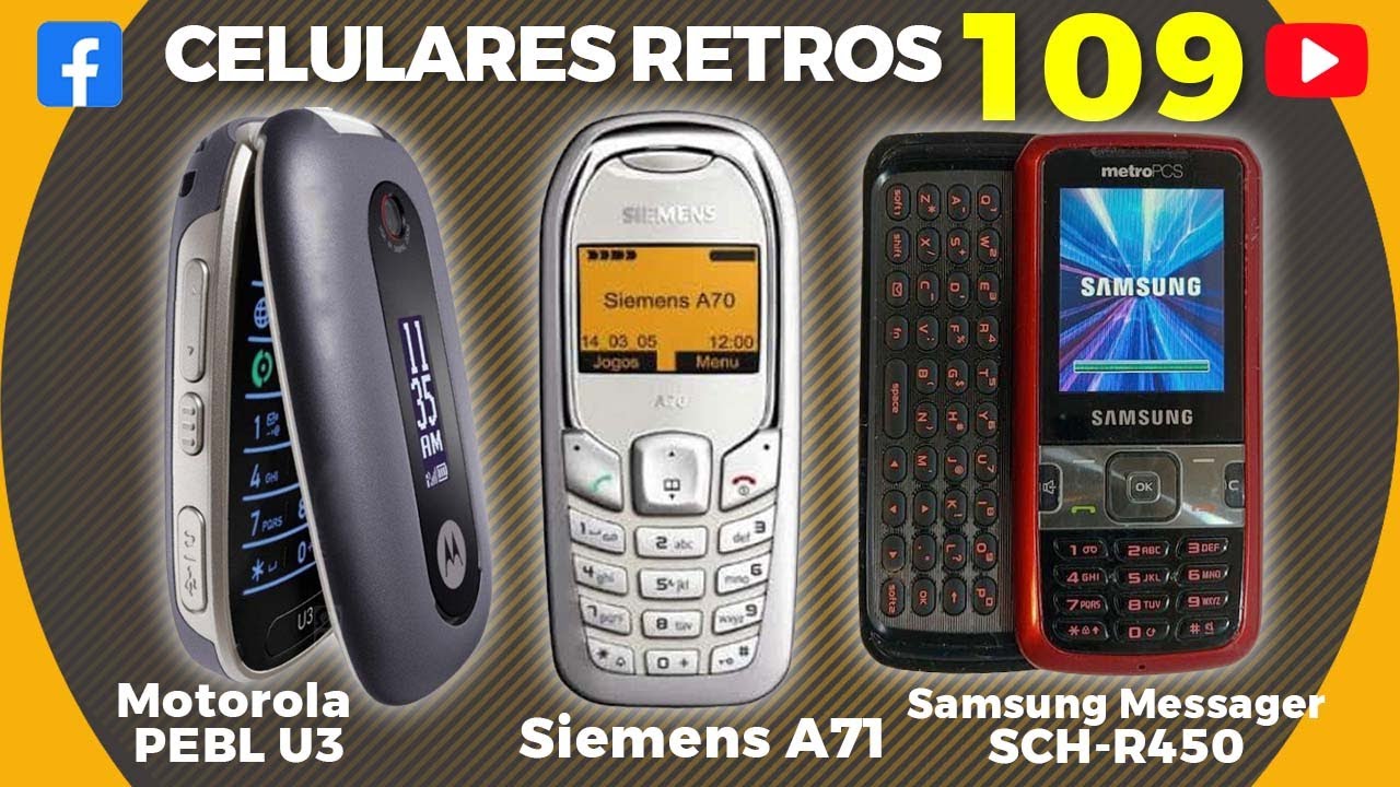 Motorola PEBL U3 😲 Siemens A71 😀Samsung Messager SCH-R450 😱 Celulares ...