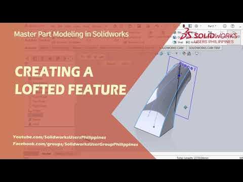 Introduction to Part Modeling in Solidworks - Creating a lofted feature - YouTube