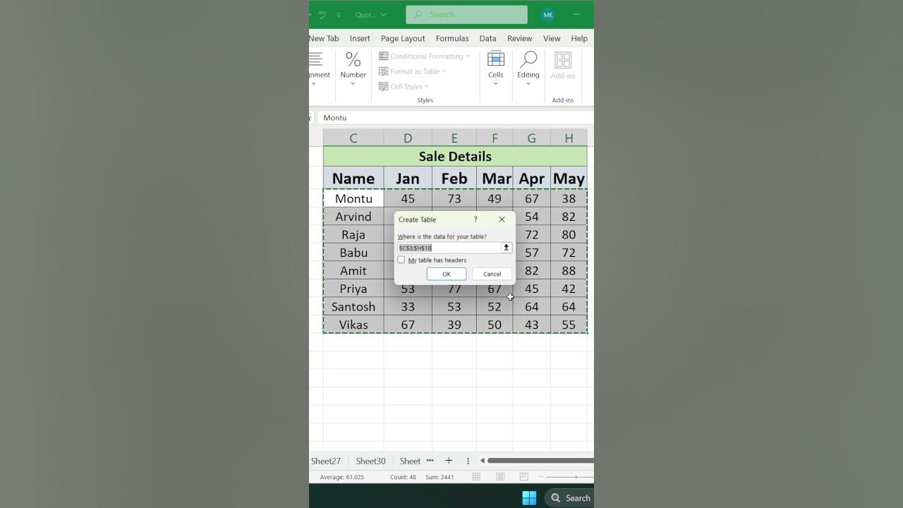 Sum Average And Count Formula In Excel Most Impotent Excel Exceltips Microsoftexcel Youtube