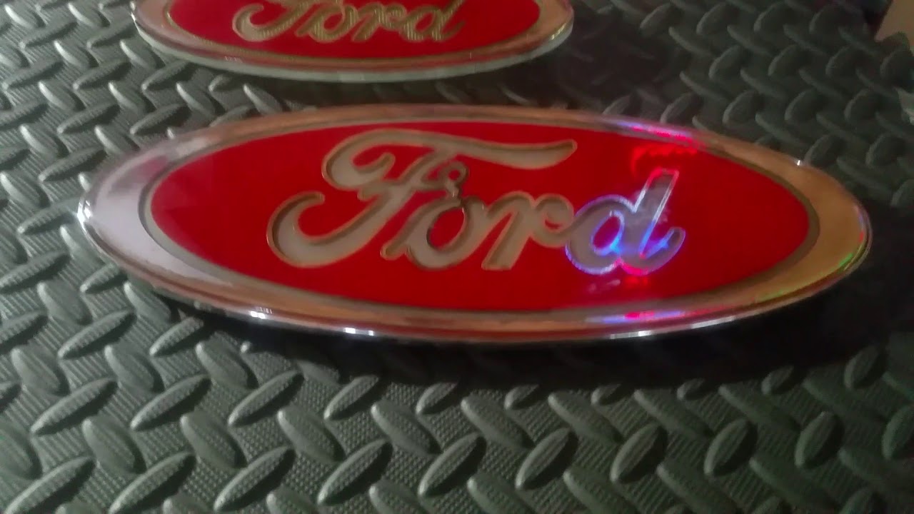 Custom ford badges. Lighted - YouTube