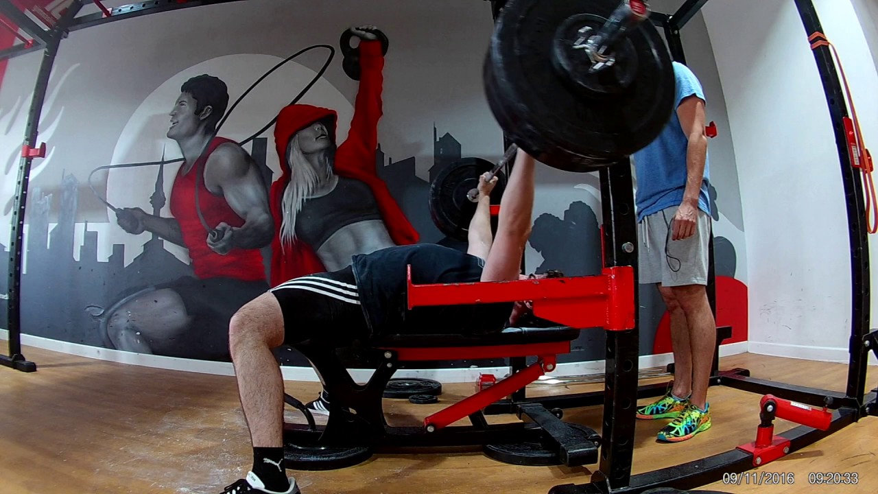 Bench ramp to 115kg 24/10/16 - YouTube