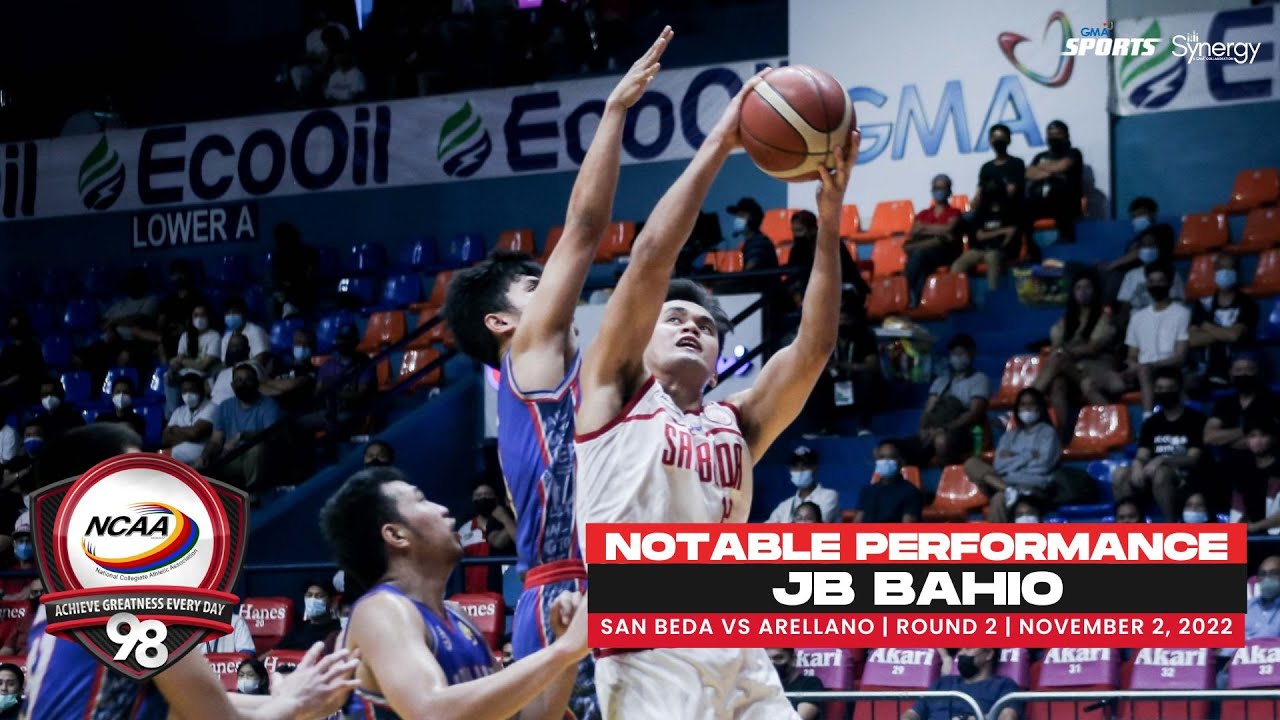 NCAA Season 98 | Notable Performance: JB Bahio (San Beda vs Arellano ...