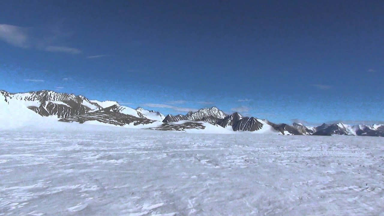 Biking at Union Glacier Base Camp - YouTube