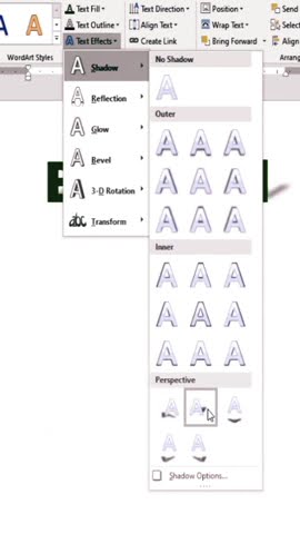 How to use word art style in MS Word #msword #shortsvideo # ...