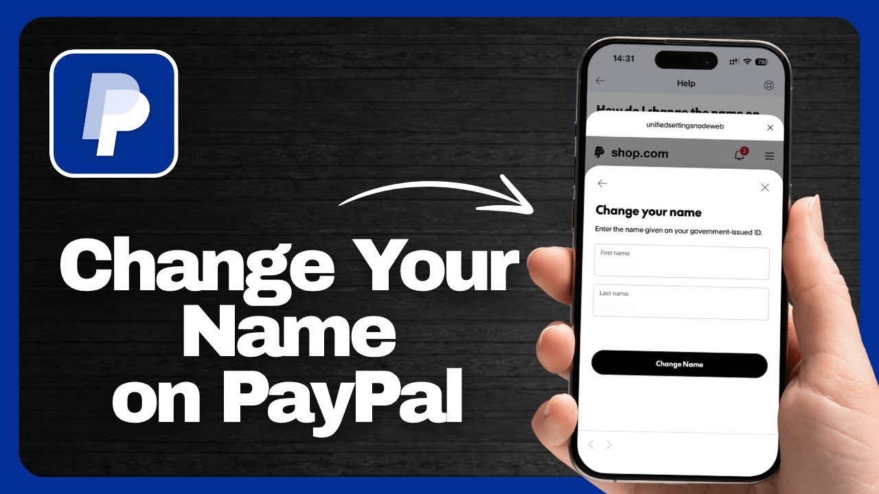 How to Change Your Name on PayPal | Change PayPal Name - YouTube