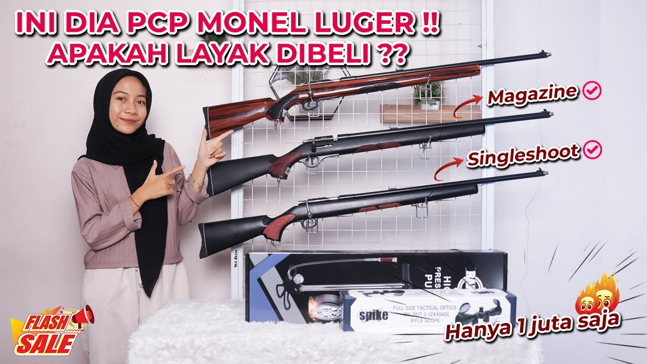 REVIEW LENGKAP PCP MONEL LUGER SPESIFIKASI, HARGA - YouTube