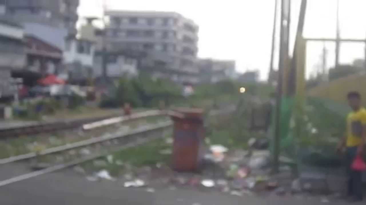 PNR DMU set 3 passing Tomas Mapua Blumentritt 3/28/15 - YouTube