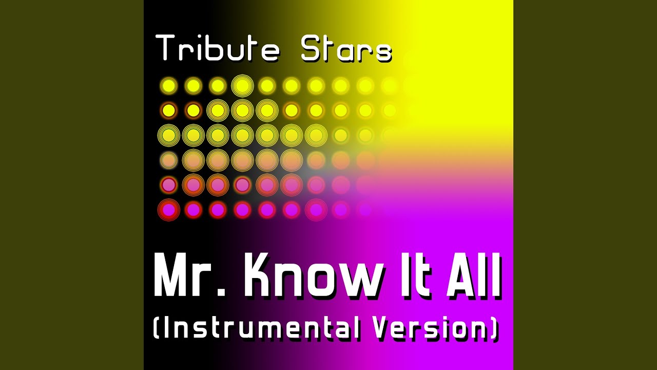 Kelly Clarkson - Mr. Know It All (Instrumental Version) - YouTube