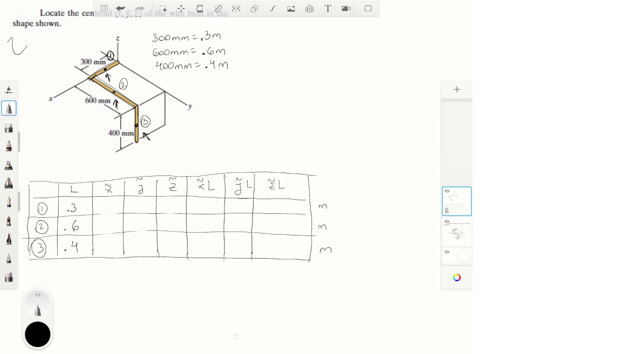 Centroid of the bent wire - YouTube