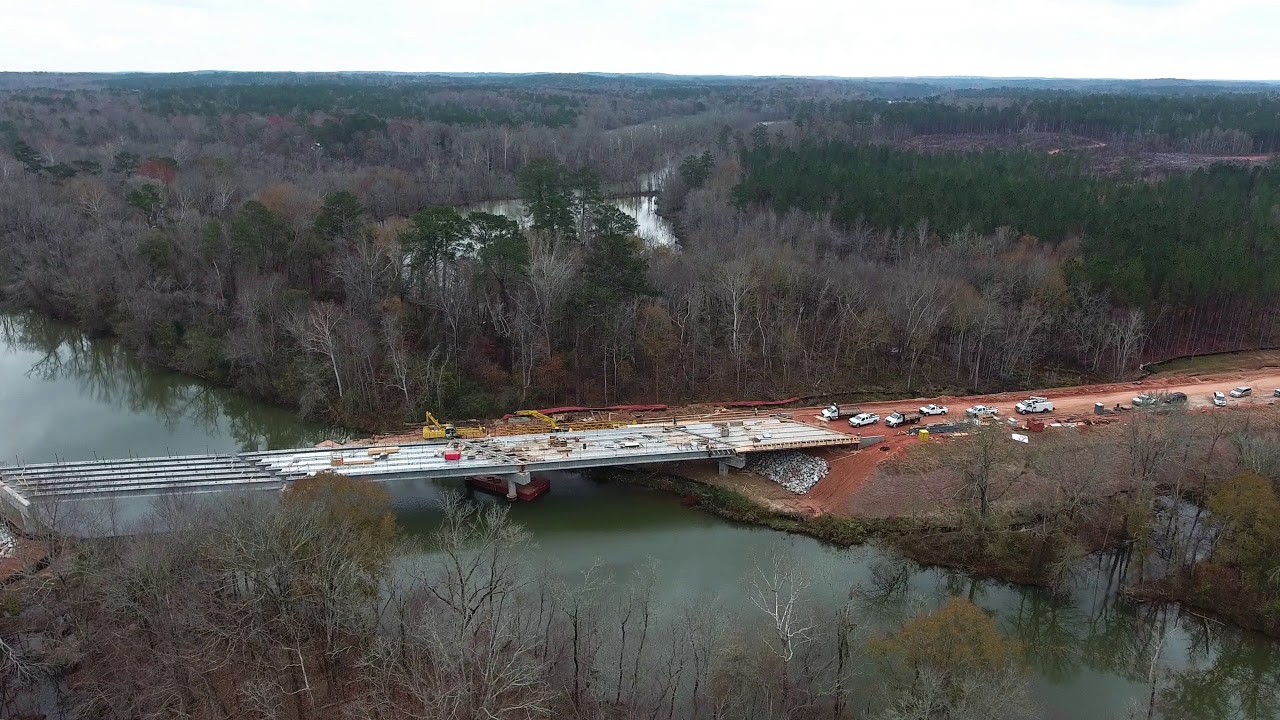 Hwy 36 bridge while under construction - YouTube