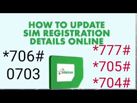 How To Update SIM Card Regstration online Safaricom ሀረሪ ሲናን - YouTube