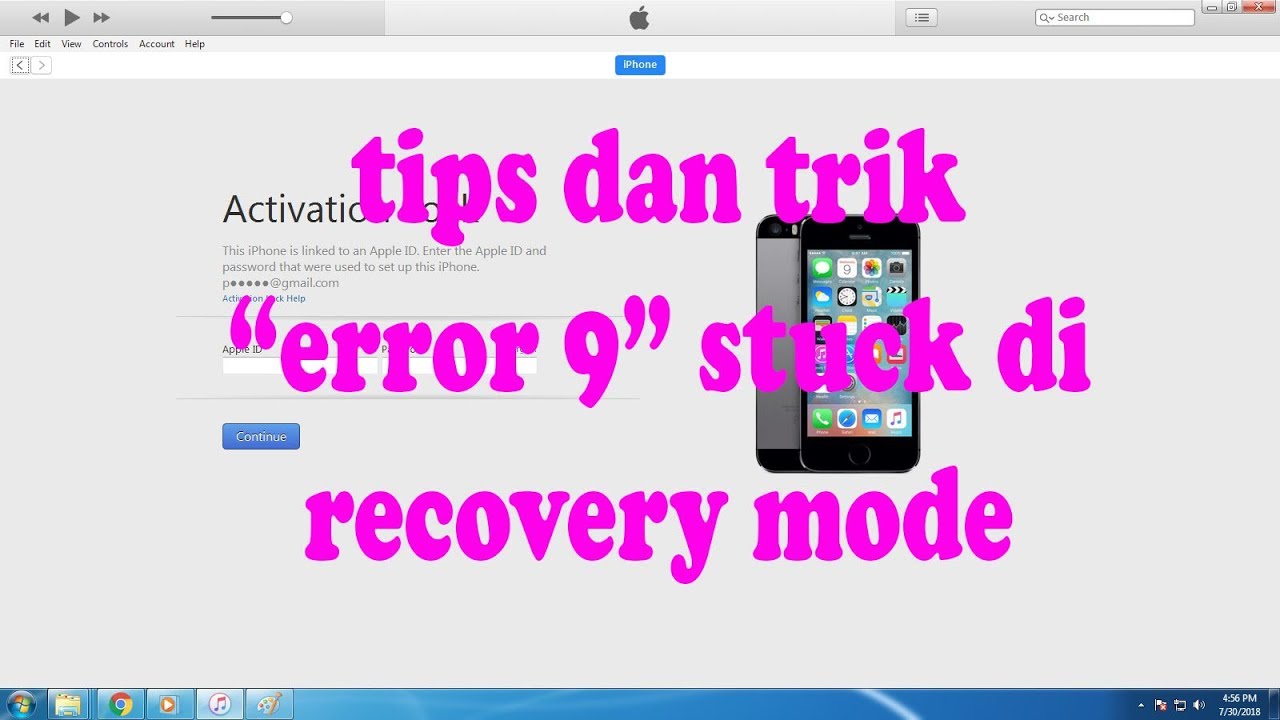 FIX ERROR 9 IPHONE PADA SAAT UPDATE IOS - YouTube