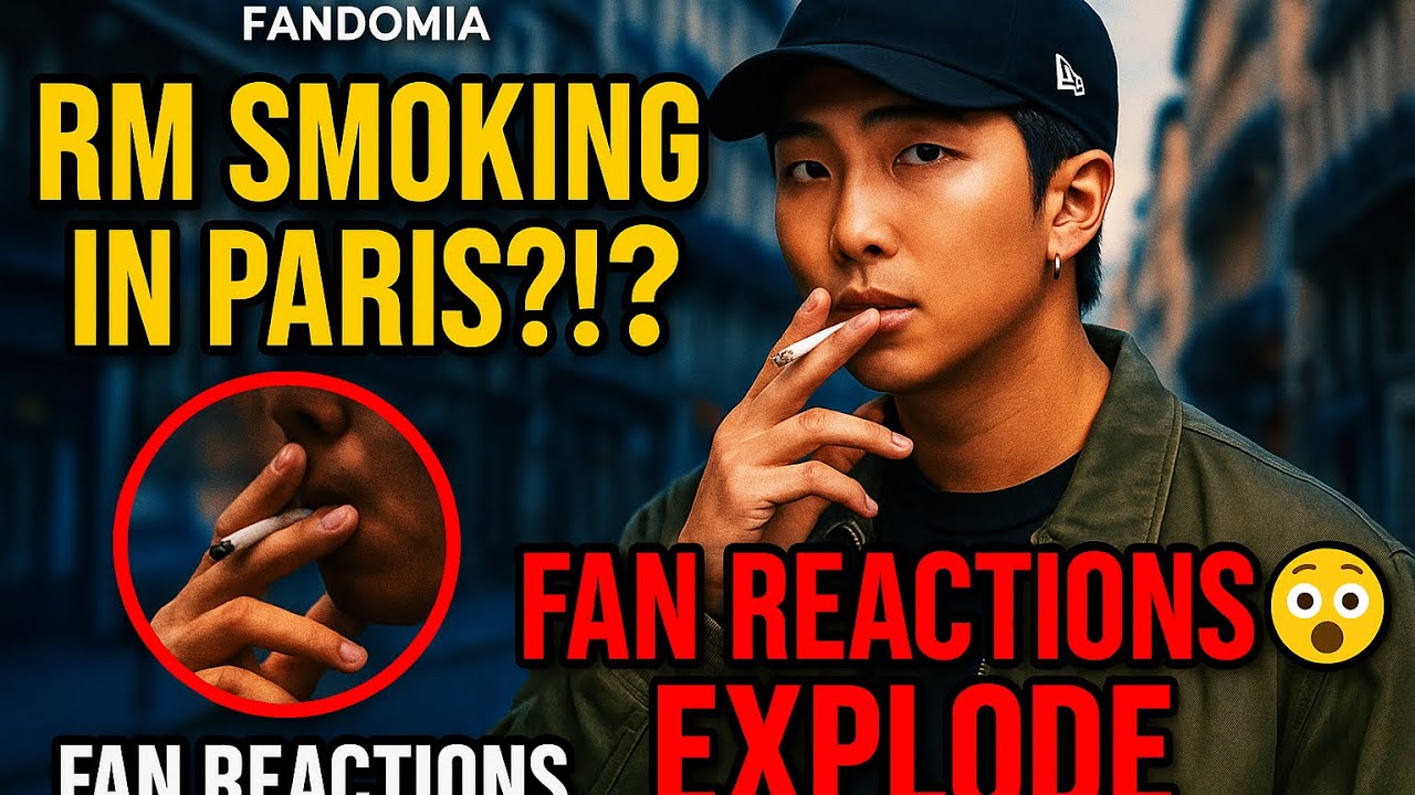 RM Smoking in Paris? Viral Video Sparks Massive Fan Reactions! - YouTube