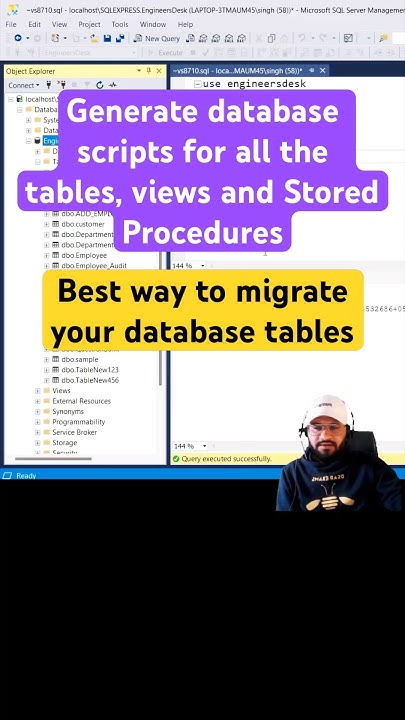 How to migrate tables and data from one database to other - create sql scripts #shorts #coding # ...