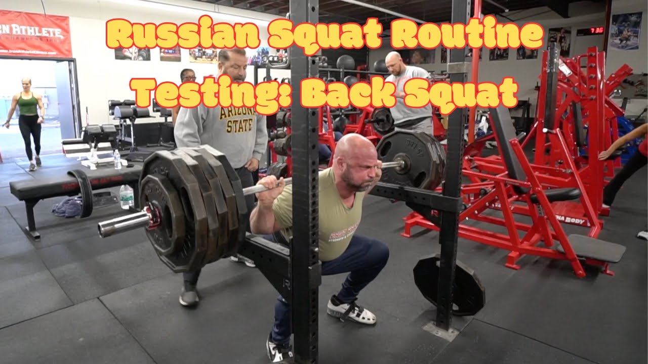 Russian Squat Routine. Testing: Back Squat - YouTube