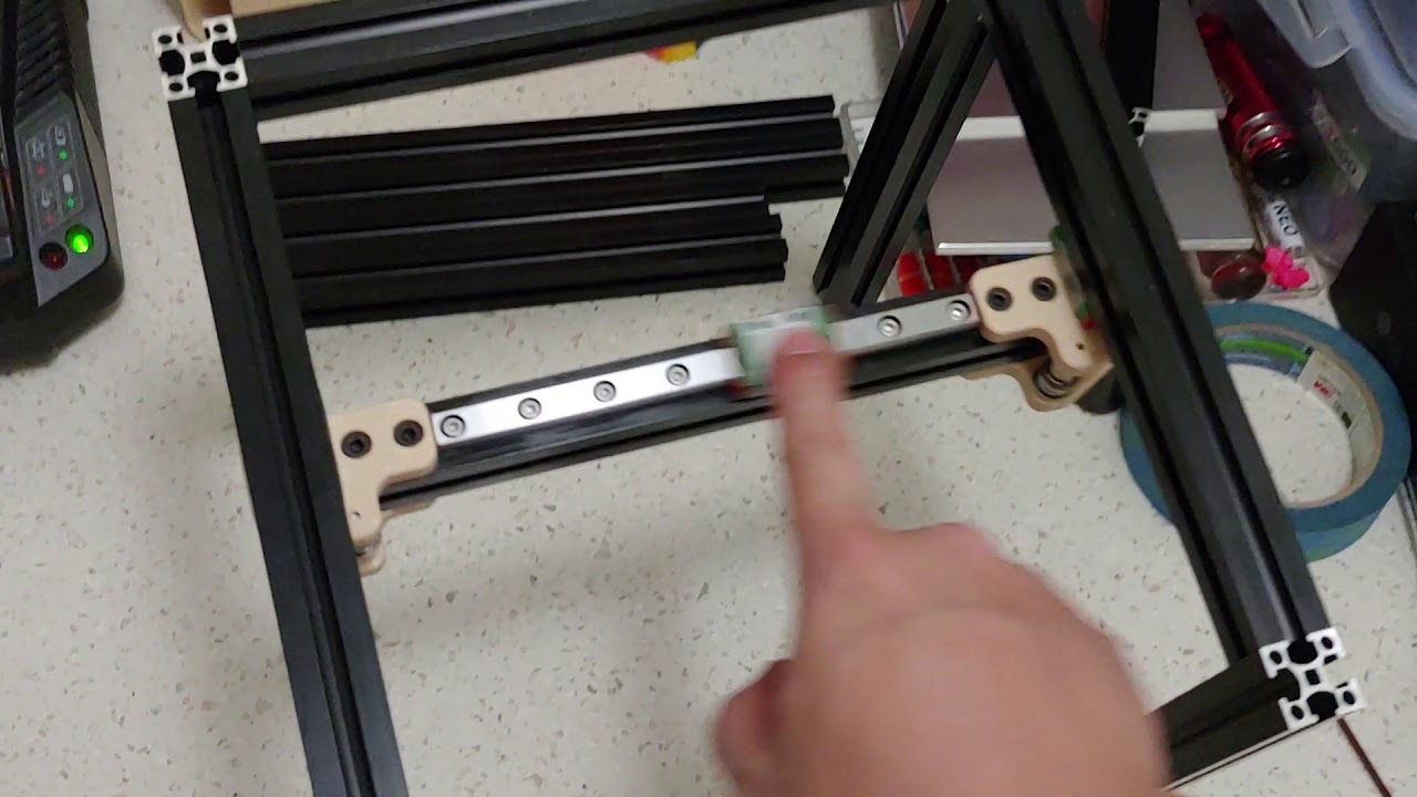 DIY 3D PRINTER- China LM GUIDE MGN9C TEST - YouTube