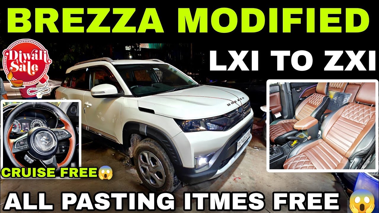 BREZZA MODIFIED LXI TO ZXI BREZZA BASE TO TOP BREZZA ALLOY WHEELS ...
