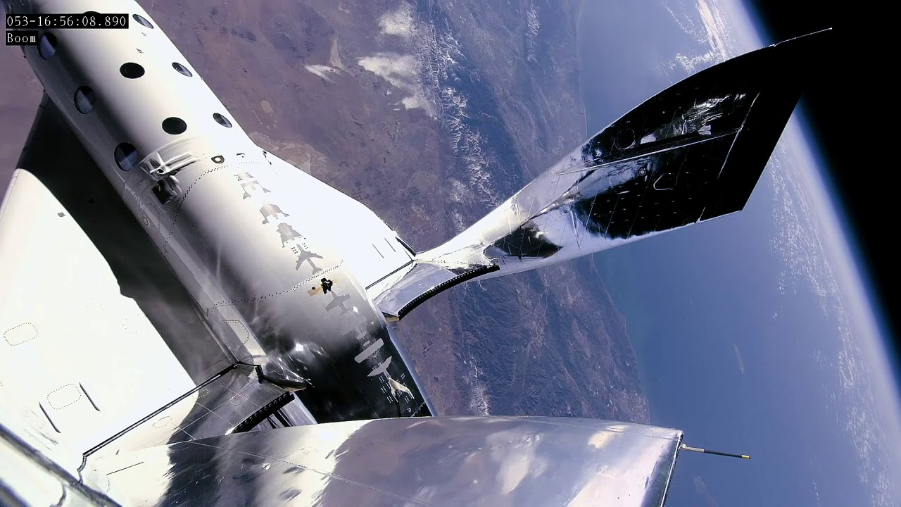 Virgin Galactic takes crew of three to altitude of 55 miles - YouTube
