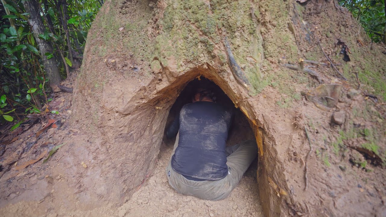 Girl Living Off Grid Build The Most Amazing Underground House Using ...