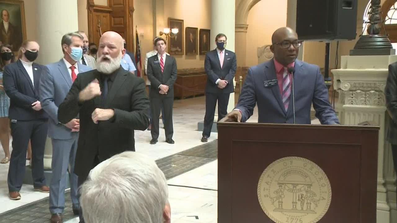 Sen. Harold Jones full remarks before signing of Georgia hate crimes ...