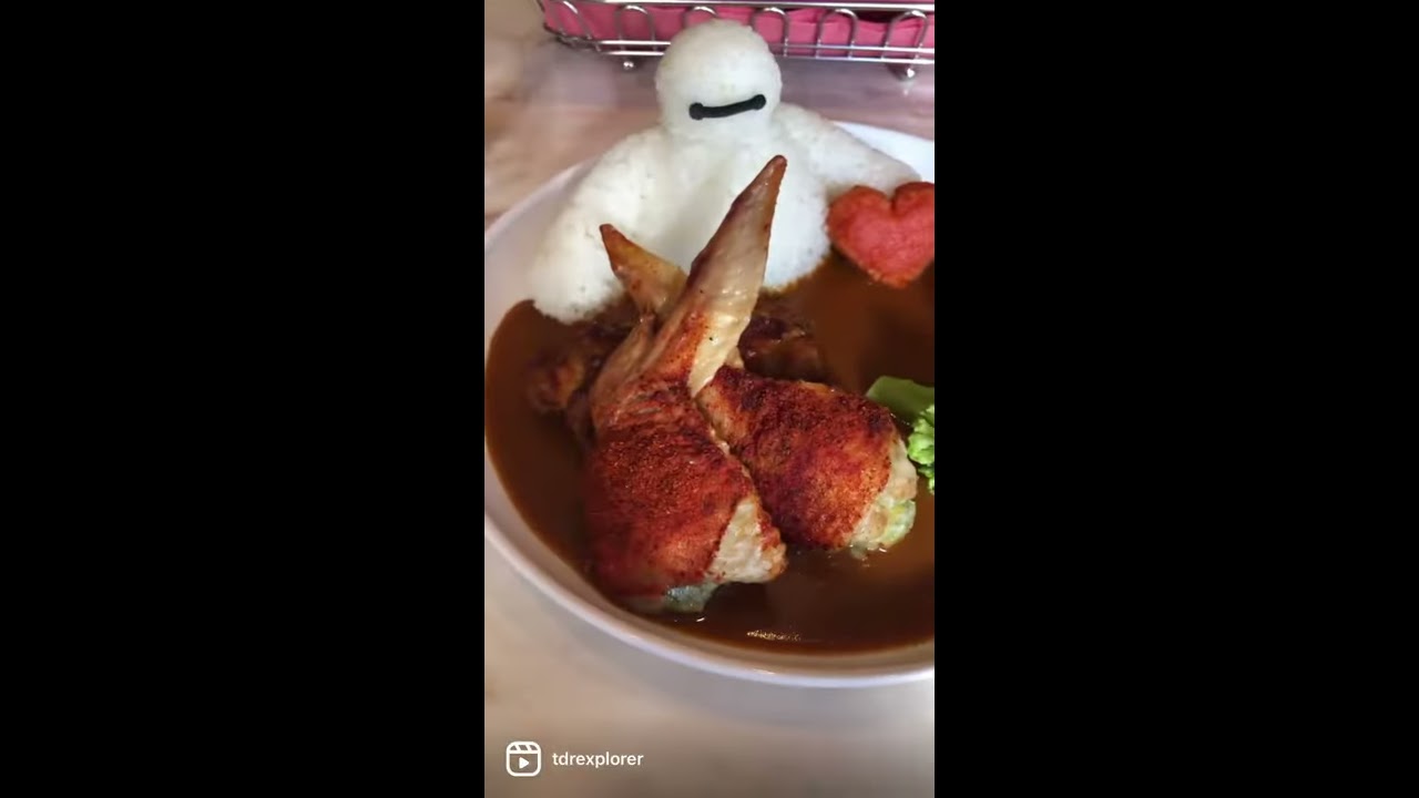 Cute Tokyo Disneyland Food | Baymax Curry #Shorts - YouTube