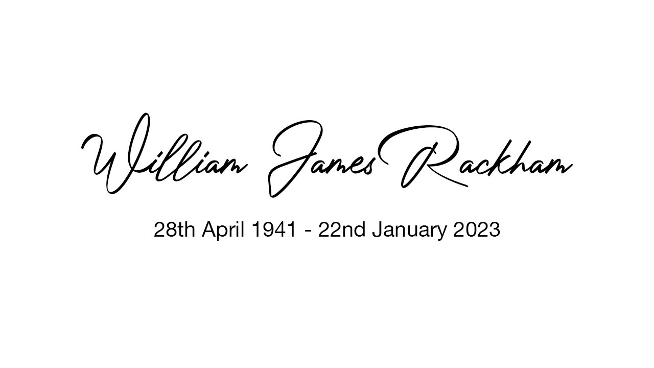 William James Rackham after service gathering - YouTube