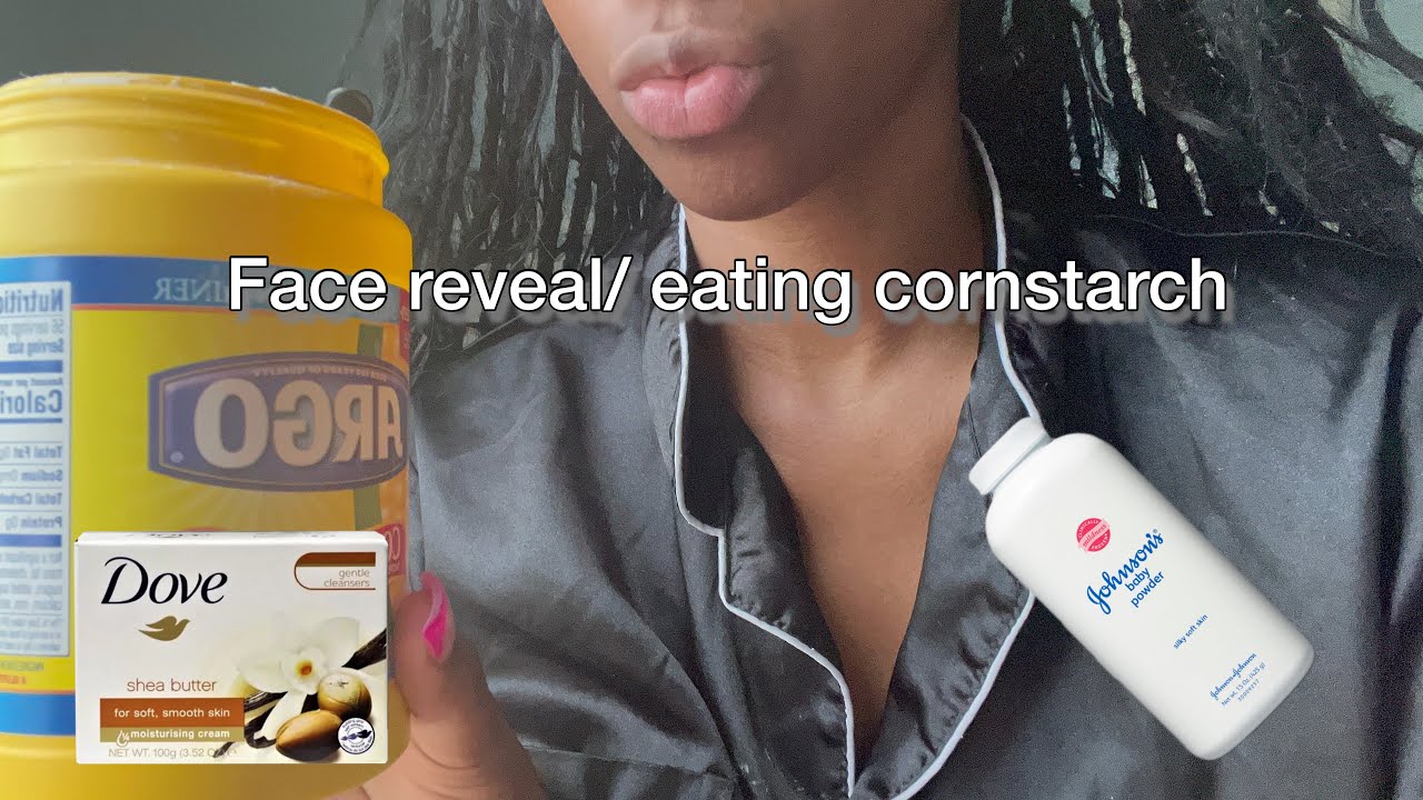 Face reveal loud crunch sounds no talking 🧼 #cornstarch - YouTube