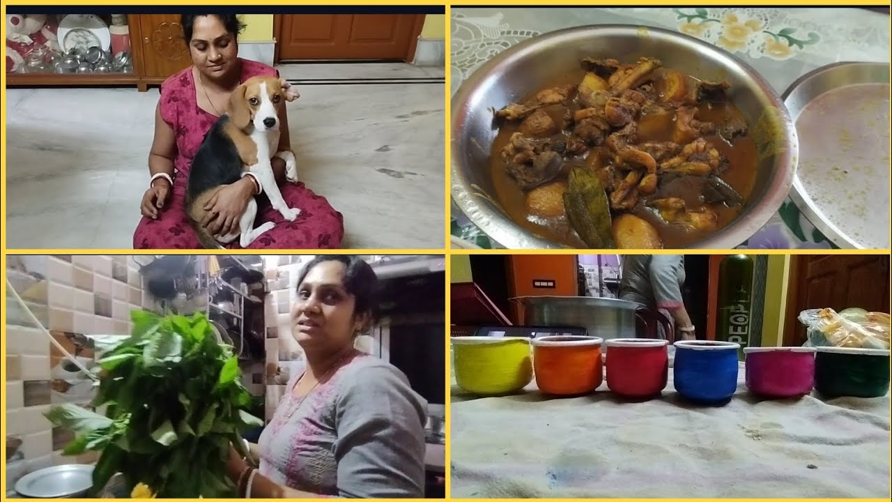 Obosheshe matir hari gulo colour korte bosa holo🫡😂 ️ #bengalivlogger # ...