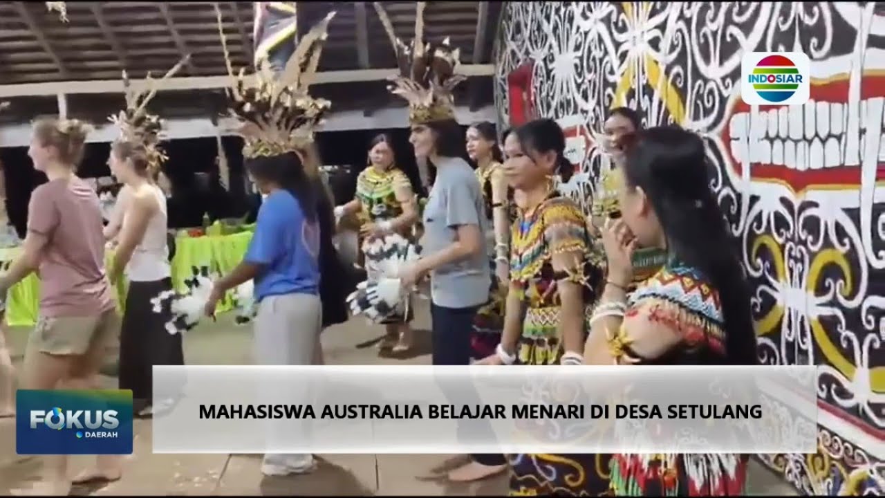 MAHASISWA AUSTRALIA BELAJAR MENARI DI DESA SETULANG - YouTube