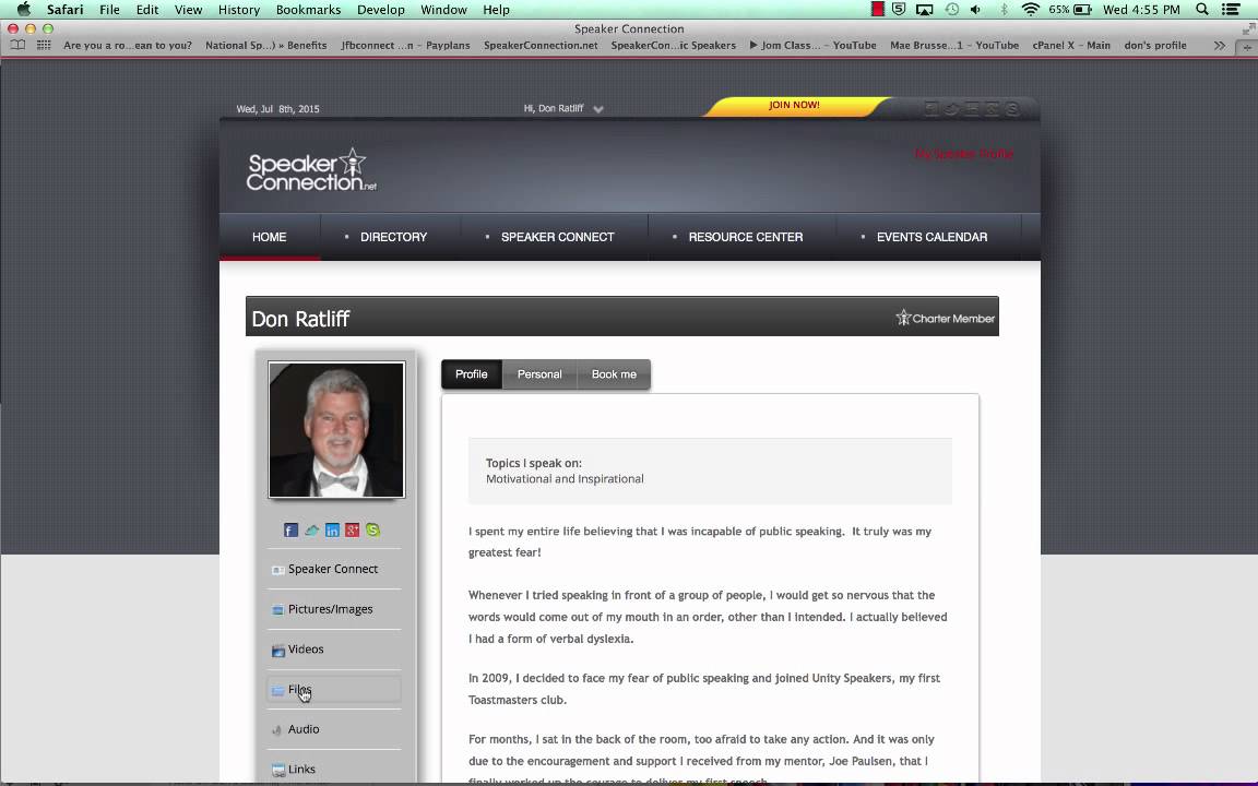Add a Speaker One Sheet to Your Speaker Profile page - YouTube