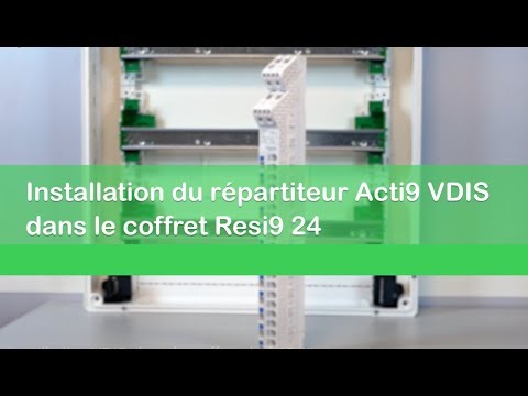 Comment Installer un Repartiteur vertical Acti9 dans le coffret Resi9 ...