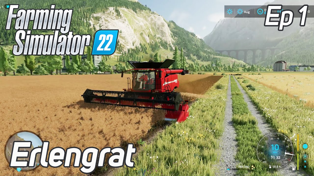 ⭐ Farming Simulator 22 ⭐FS22⭐ Erlengrat⭐ Harvesting Canola, New ...
