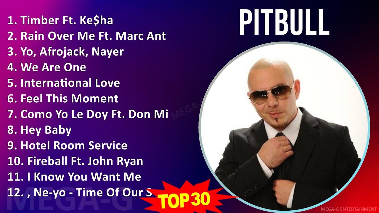 P i t b u l l MIX Greatest Hits Playlist ~ 2000s Music ~ Top Latin ...