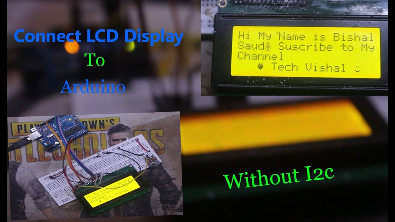 How To Connect LCD To Arduino Without I2c // Arduino LCD Without I2c ...