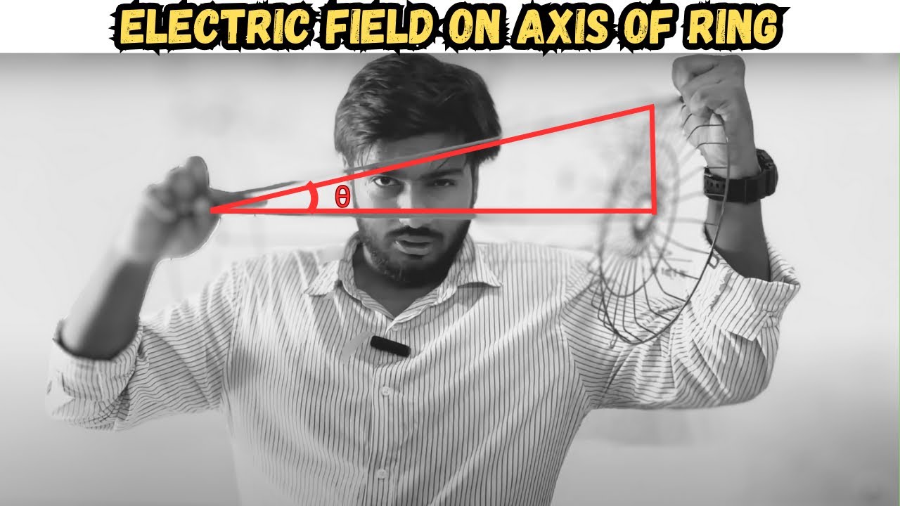ELECTRIC FIELD | AXIS OF RING | ELECTROSTATIC | CLASS 12 | PHYSICS | by ...
